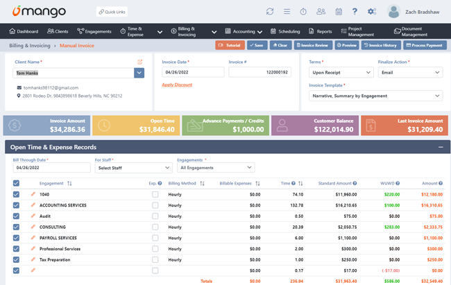 Accounting Professionals Invoicing Software | Mango