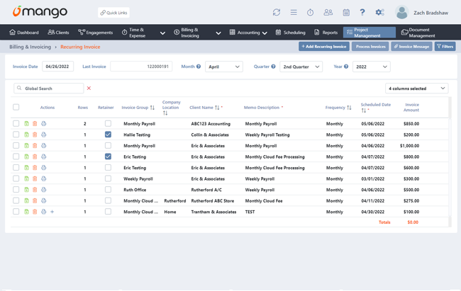 Accounting Professionals Invoicing Software | Mango